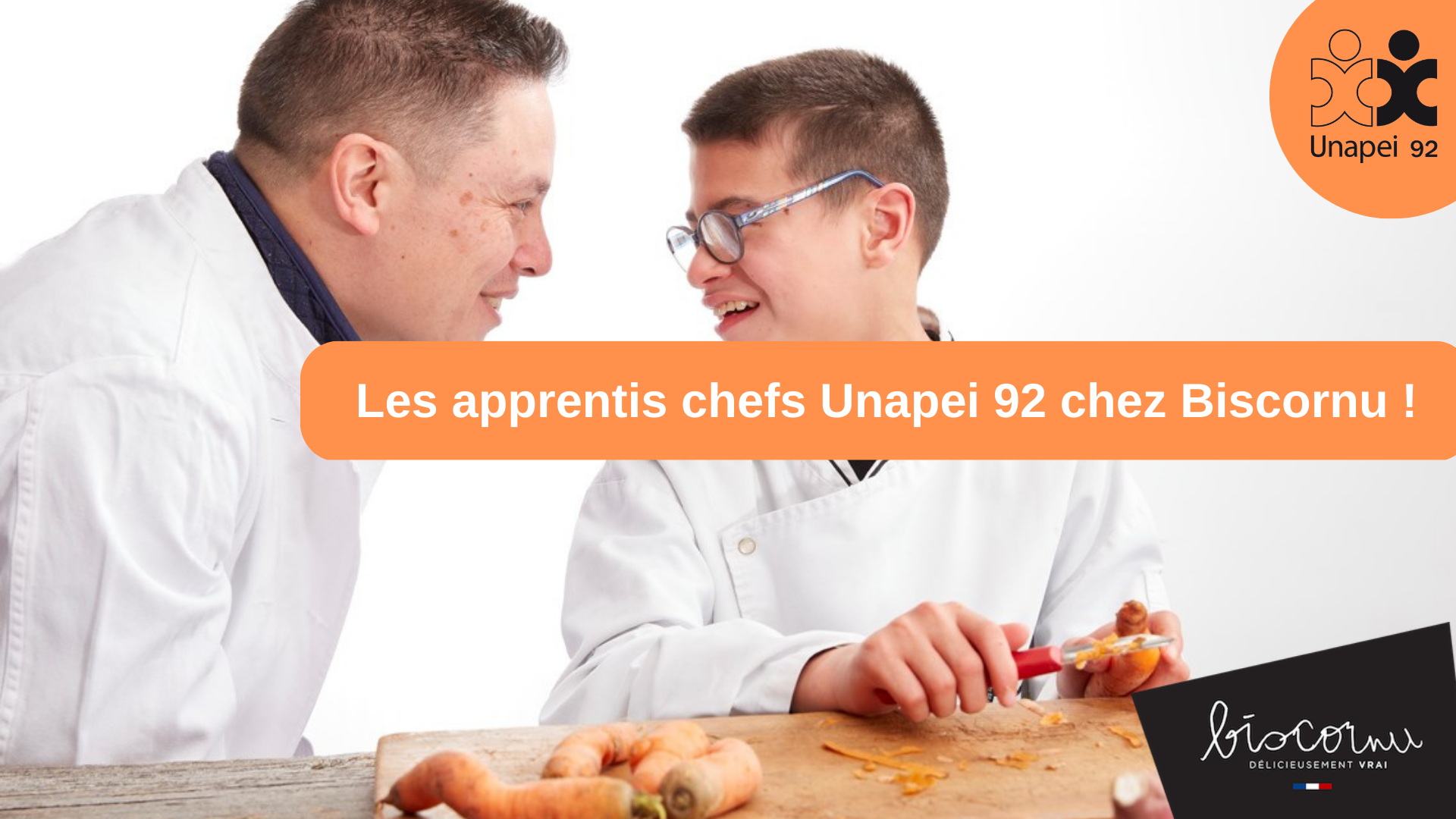 Les apprentis chefs Unapei 92 chez Biscornu